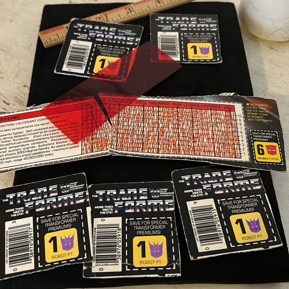 Hasbro | Toys | Lot G Transformers Points Cards Sky Lynx Decoder Card ...